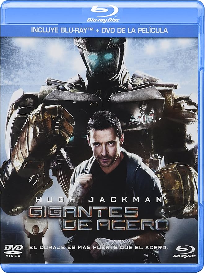 Gigantes De Acero Combo Pack Blu Ray Hugh Jackman Dakota Goyo