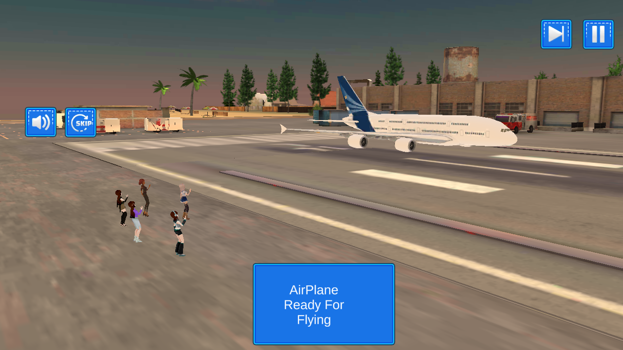Airplane Pilot Flight Sim- Open City Flying Driving 3D Offline Games ...