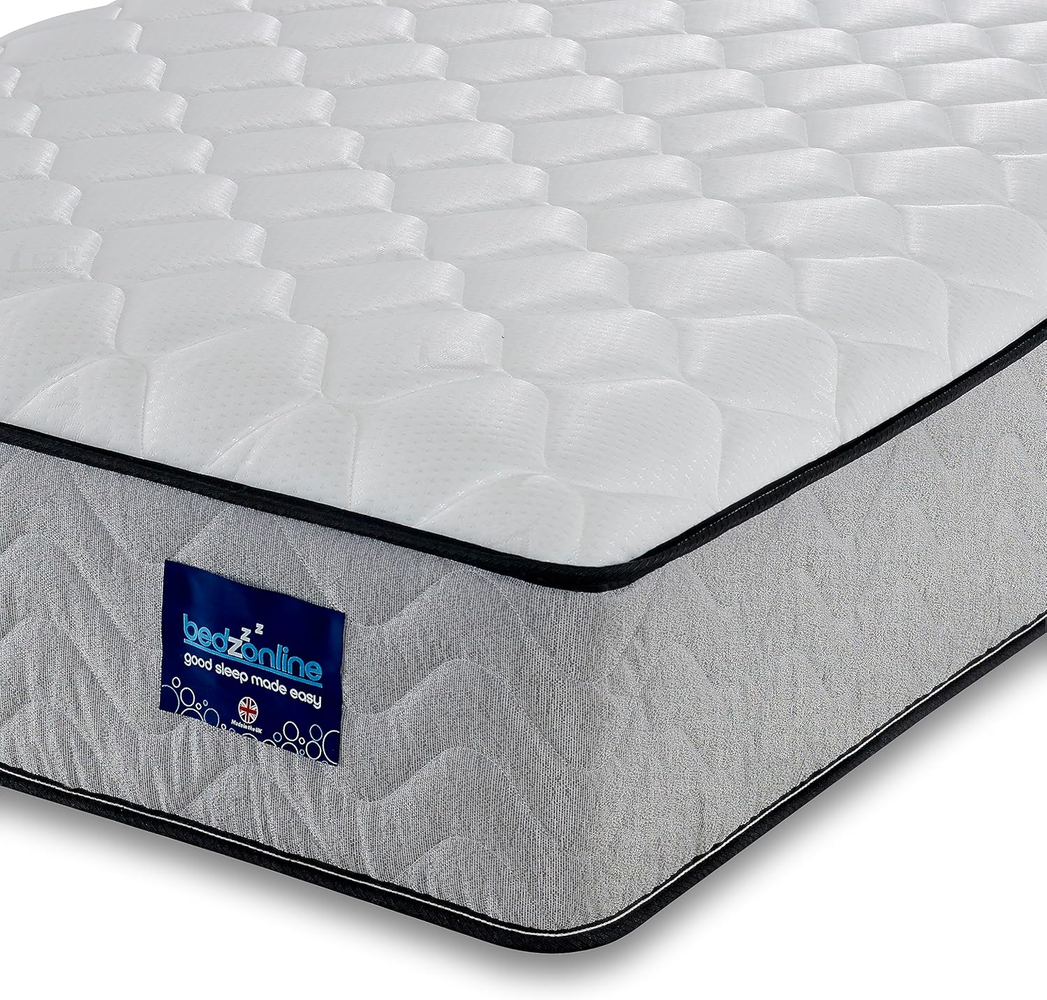 BEDZONLINE Memory Foam & Coil Spring Mattress - 4ft6 Double | 20cm ...