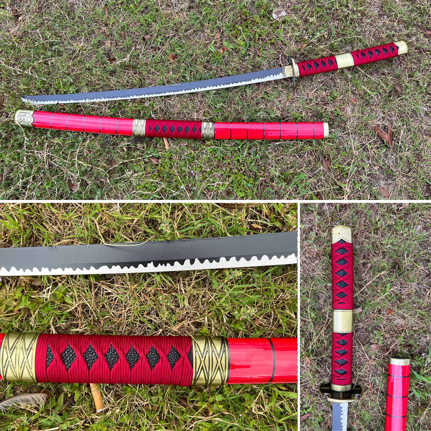 Snapklik.com : 40" Roronoa Zoro Metal Kitetsu Swords,Japanese Anime ...