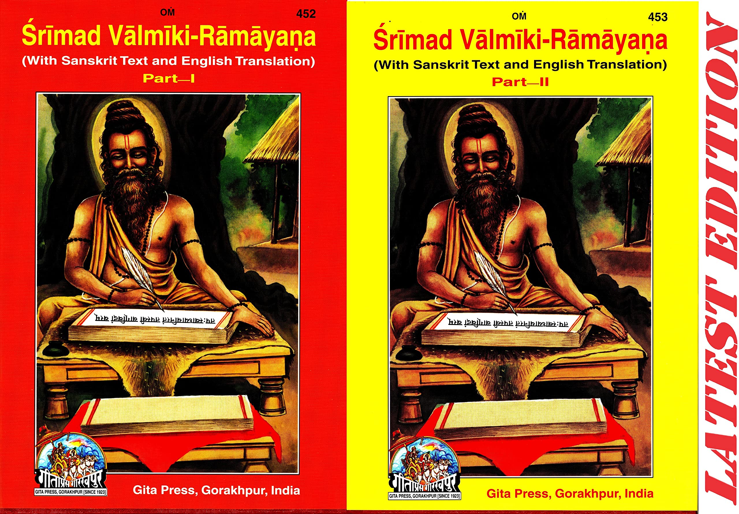 Amazon.in: Buy (Combo Pack- 2 Books) Srimad Valmiki Ramayana (Part 1 & 2)(English)(With Sanskrit ...