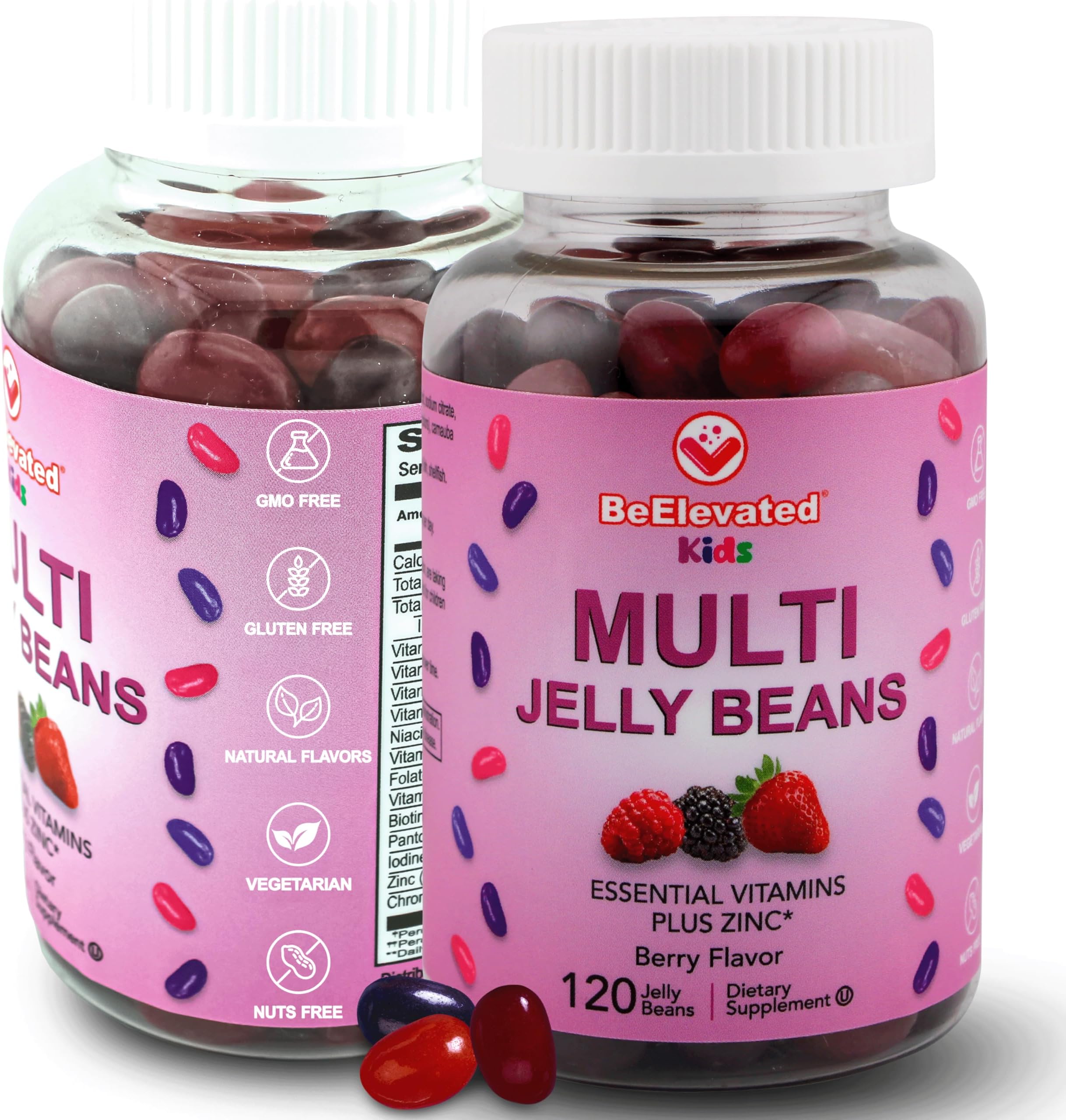 Amazon.com: BeElevated Multivitamin Jelly Beans - Chewable Vitamins ...