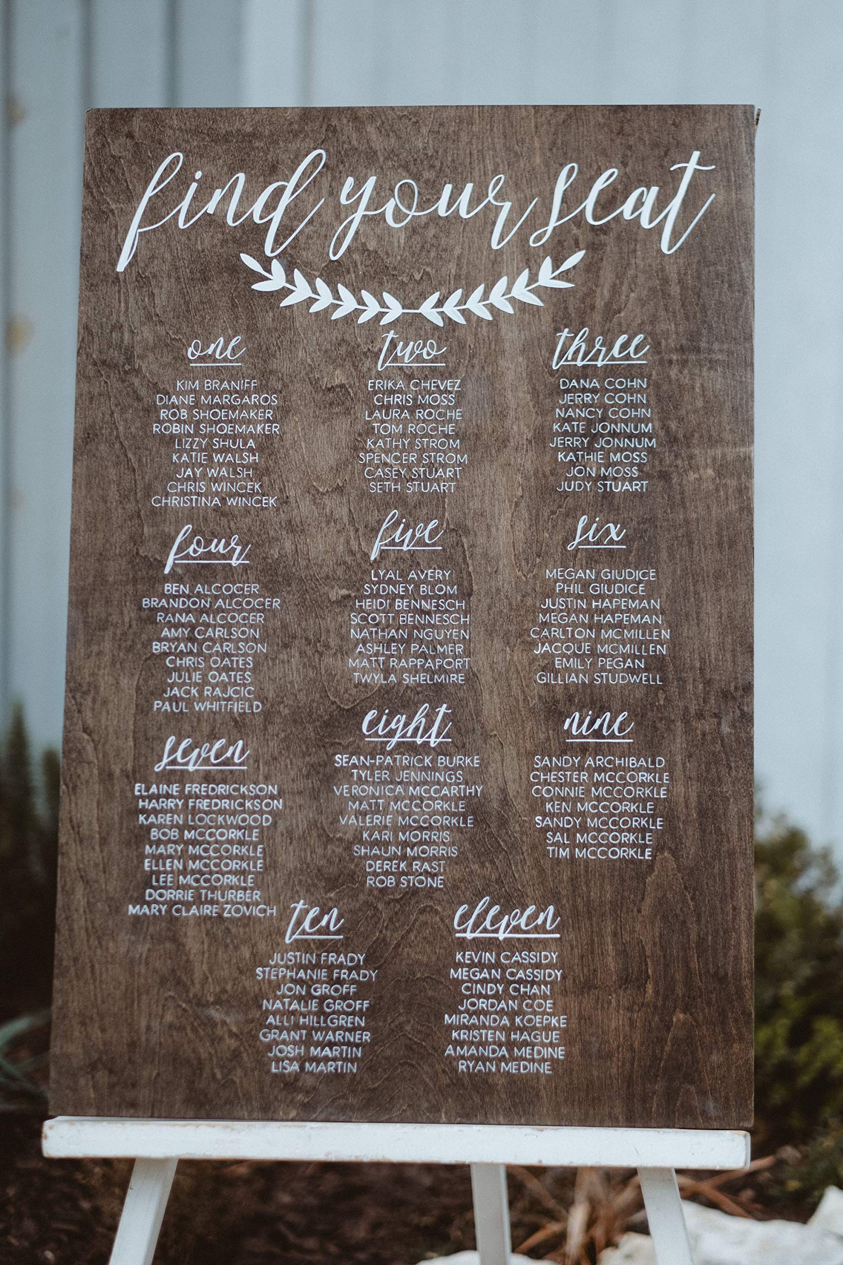 Buy Wedding Seating Chart Rustic Wedding Decor Seating Chart Wedding ...