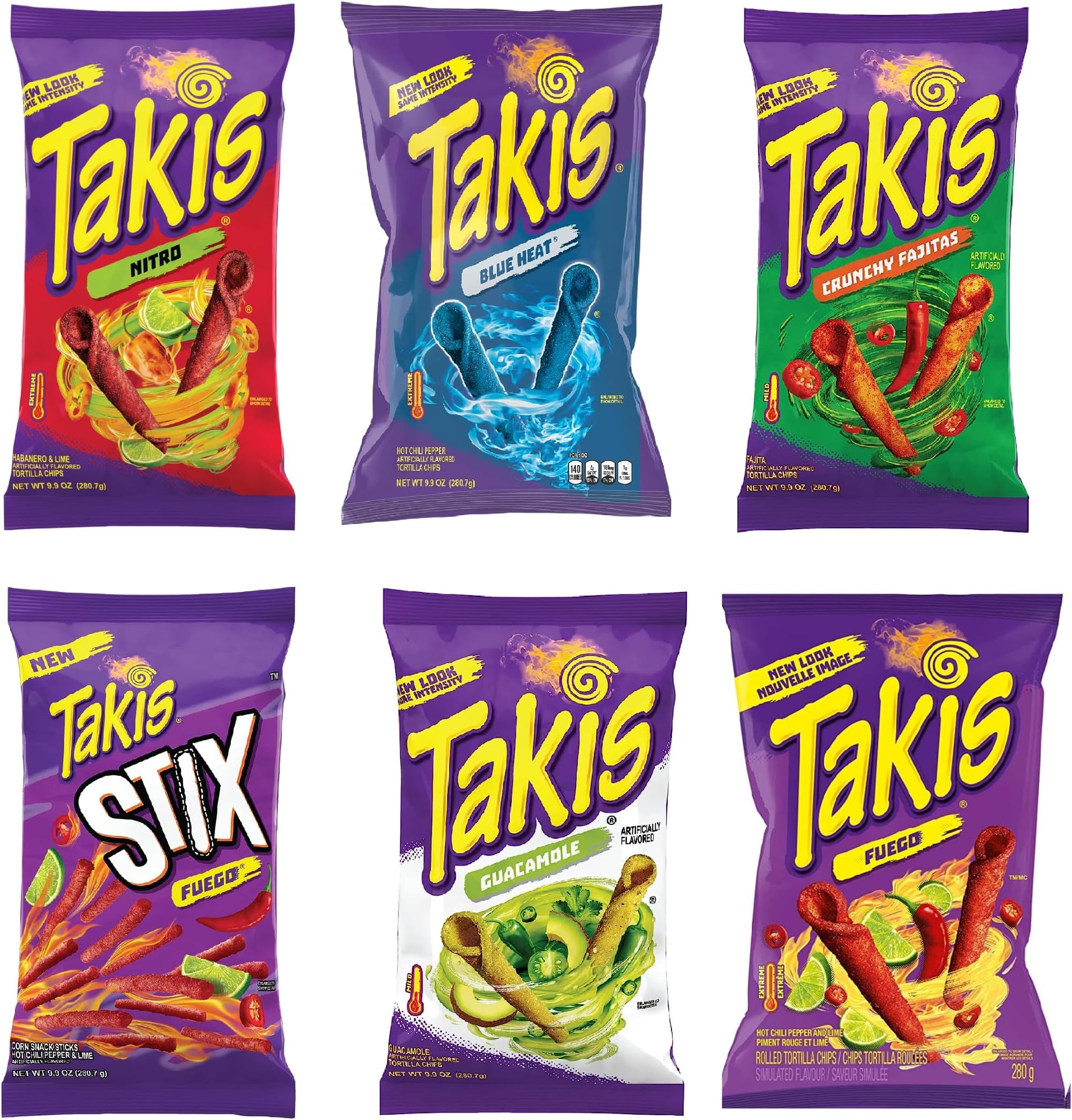 Amazon.com: Takis Chippz Fuego 8 oz Bag, Hot Chili Pepper & Lime ...