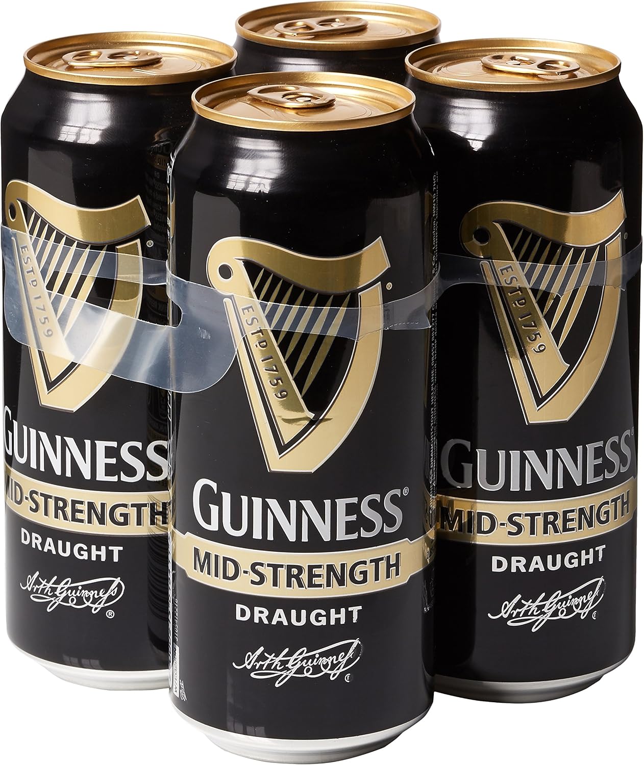 Guinness Mid-Strength Draught, 440 ml, Case of 4 : Amazon.co.uk: Grocery
