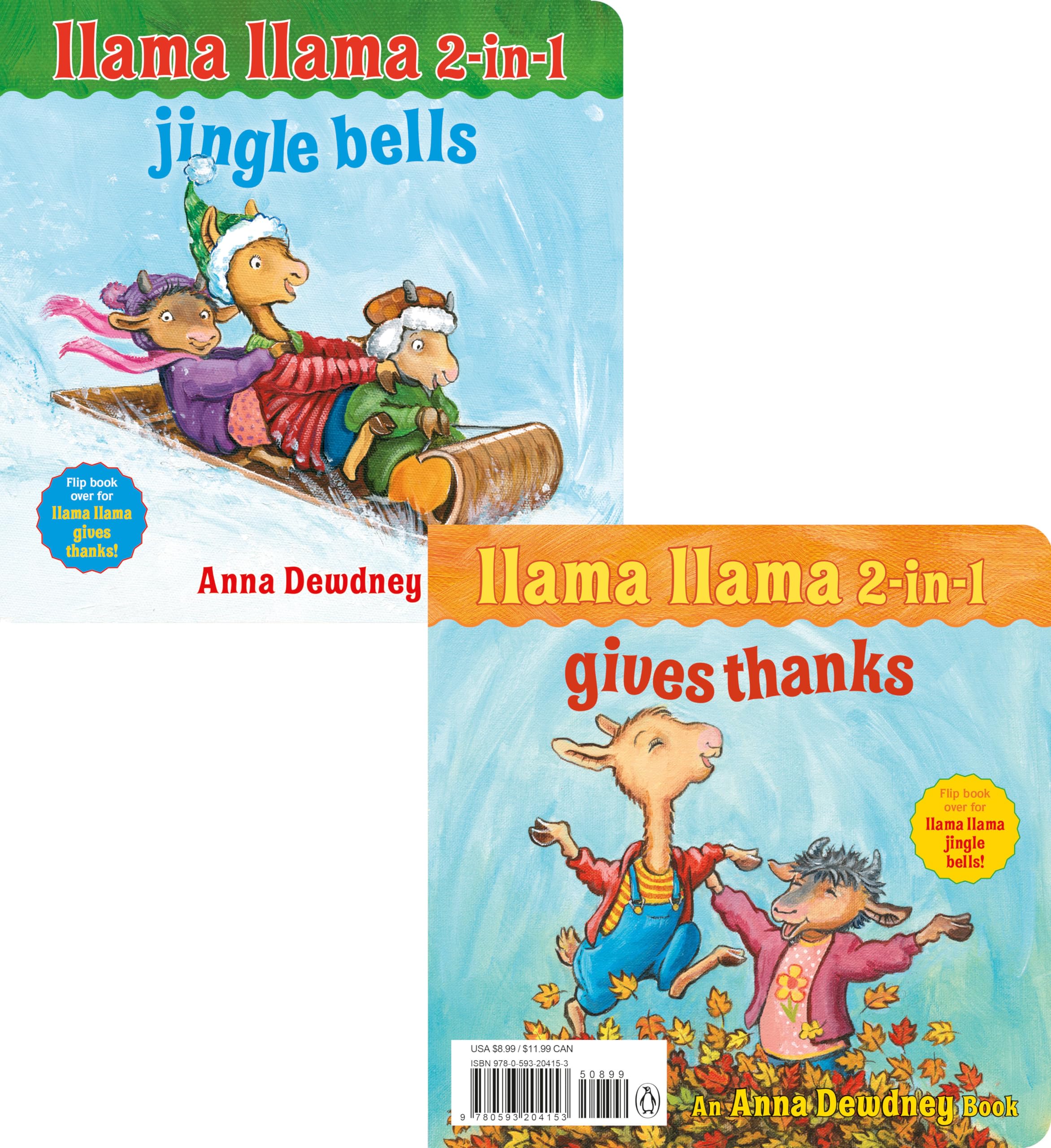 Llama Llama 2-in-1: Gives Thanks/Jingle Bells: Dewdney, Anna ...