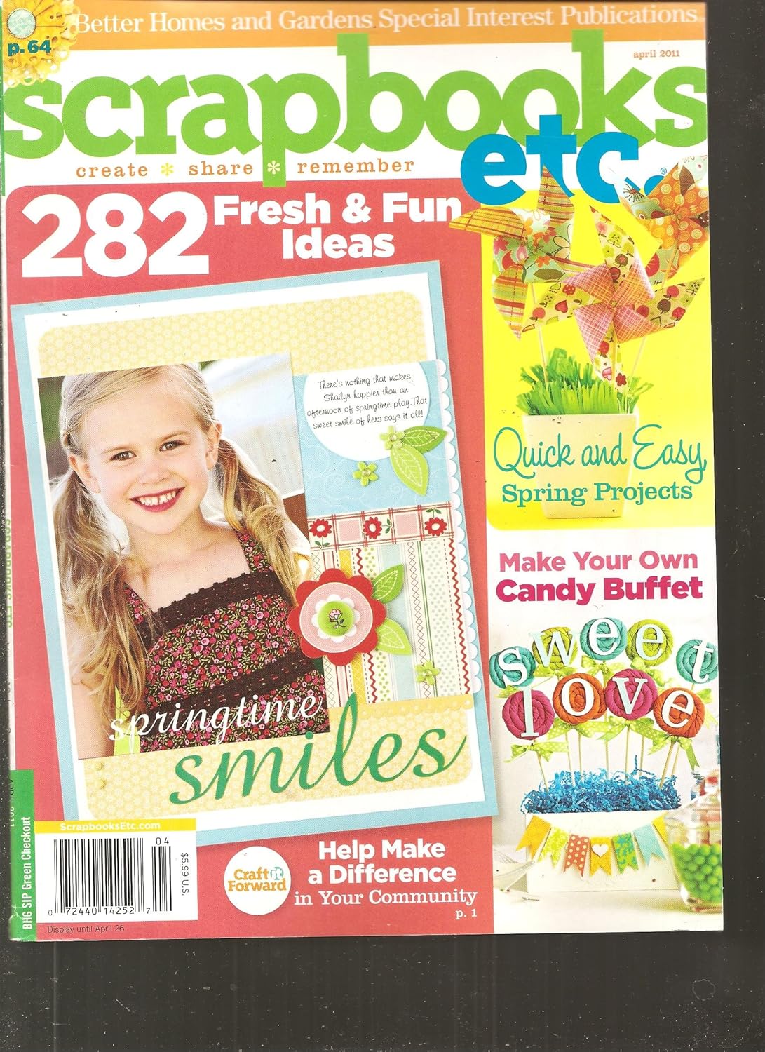 Scrapbooks Ect Magazine (282 Fresh & Fun Ideas, April 2011): Amazon.com ...
