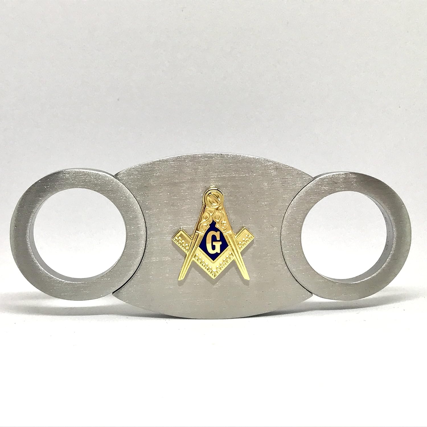Mason Cigar Cutter, Freemasons - Double Guillotine Blades - in Gift Box ...