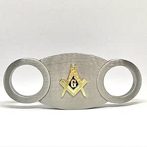 Mason Cigar Cutter, Freemasons - Double Guillotine Blades - in Gift Box ...