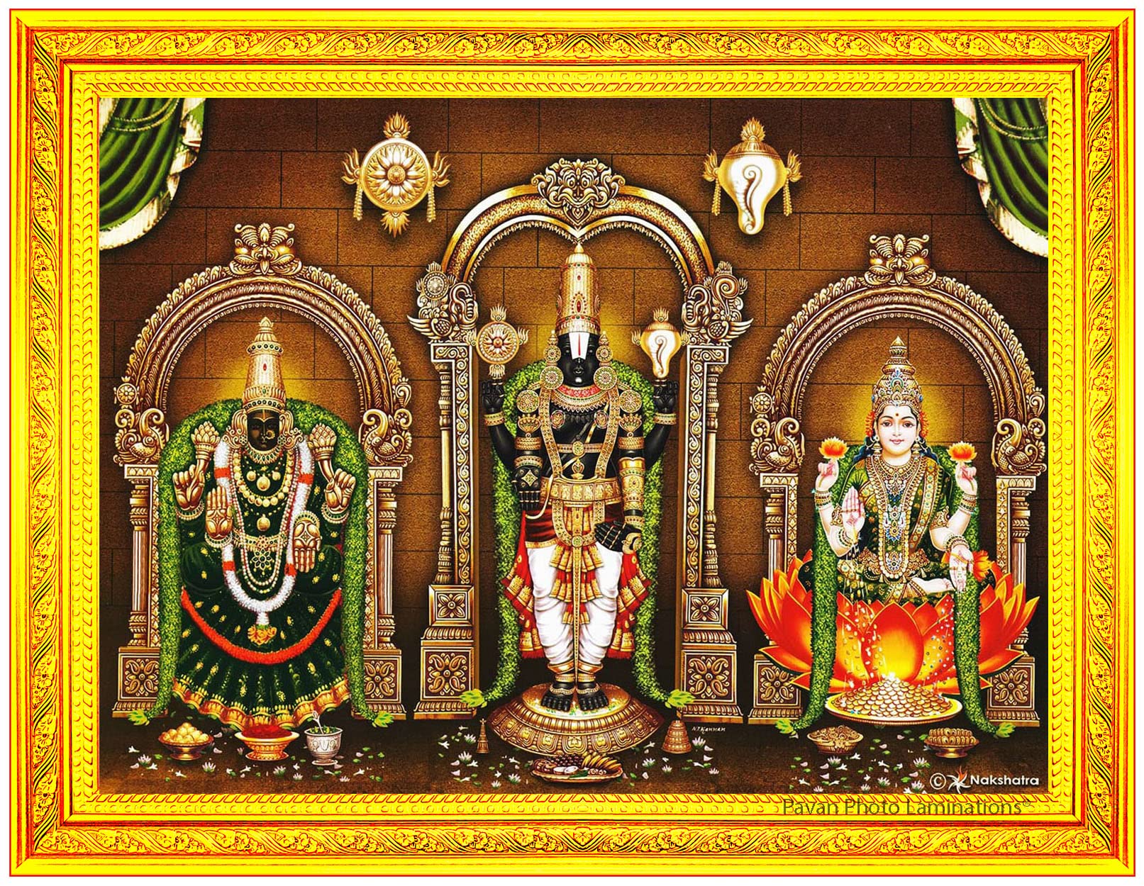 Buy Pavan Photo Laminations, Lord Tirupati Balaji Perumal Venkateswara ...
