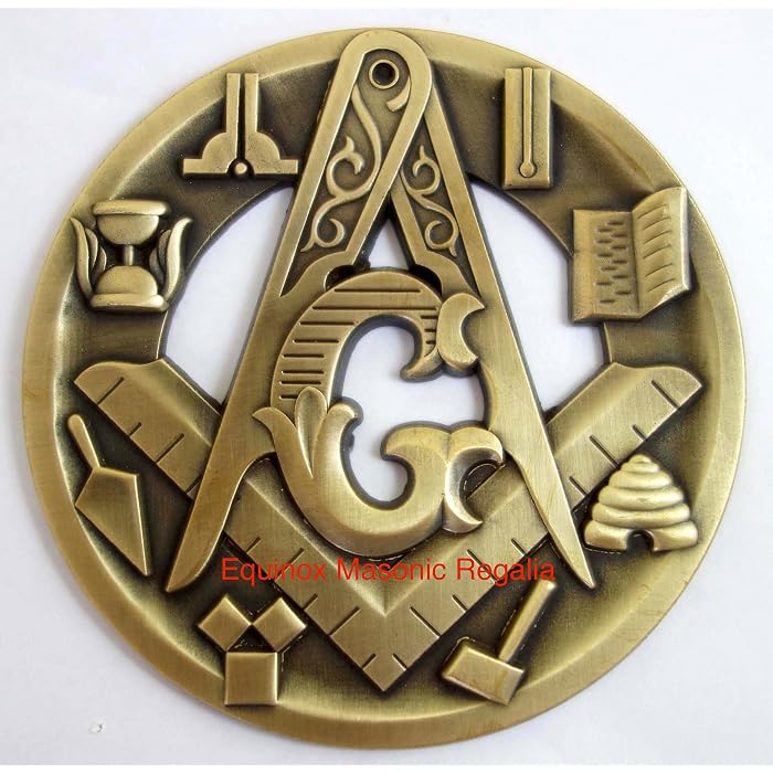 Buy Freemasons Antique Style Medallion Auto Car Heavy Rear Emblem with ...
