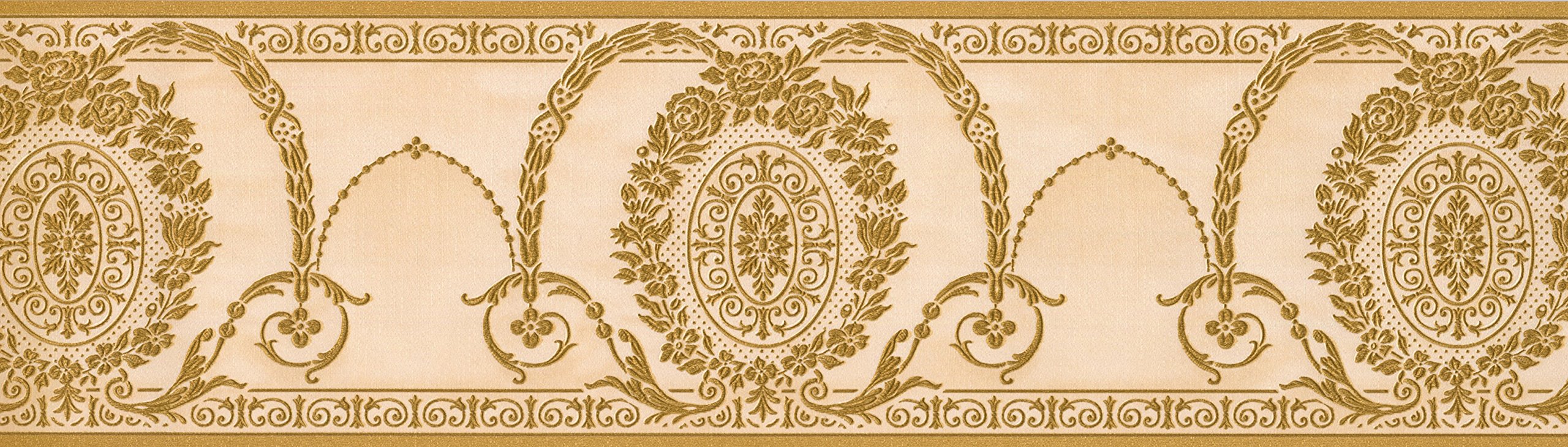 Vintage Wallpaper Borders Dundee Deco Floral White Green Pink Flowers