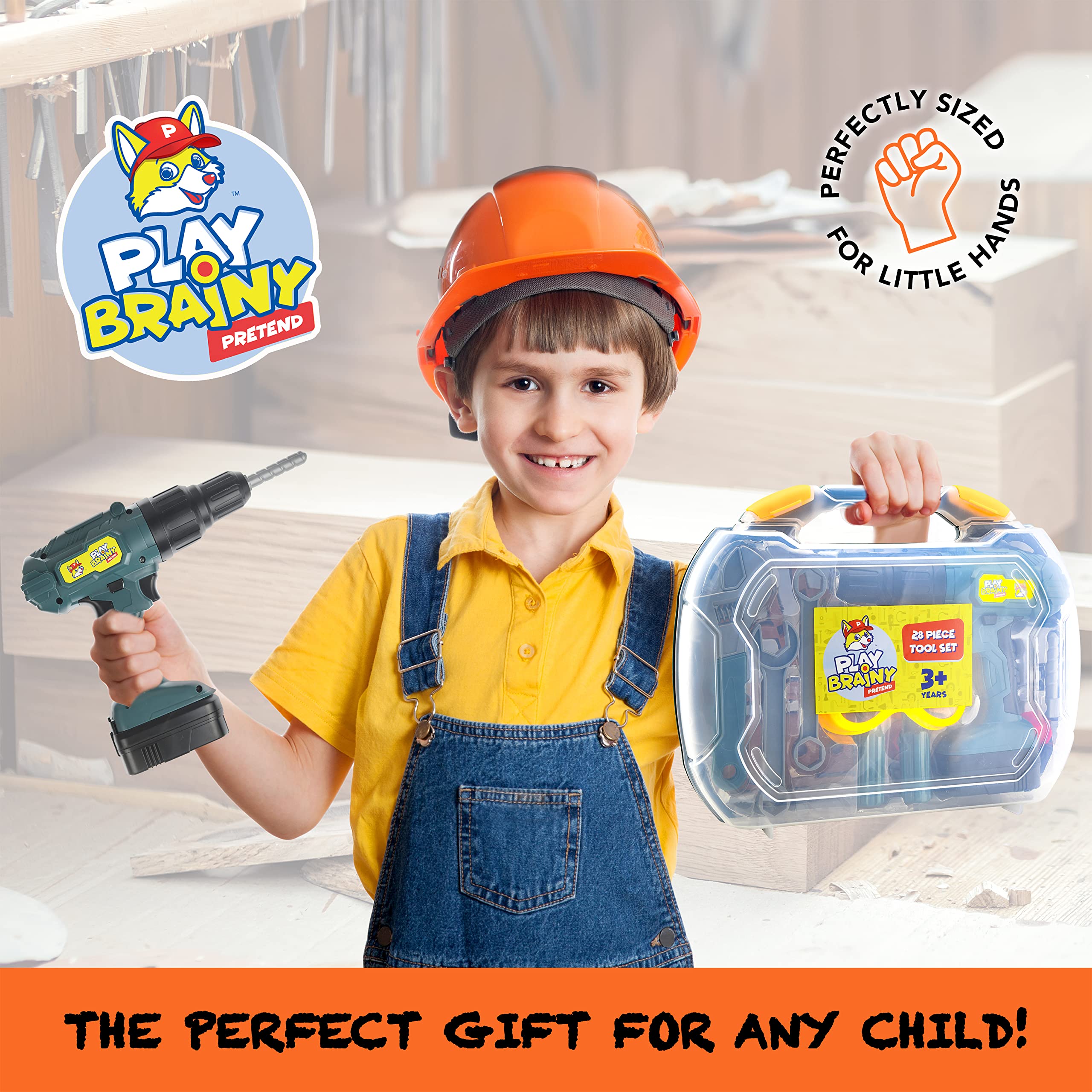 Snapklik.com : Play Brainy Pretend Kids Tool Kit