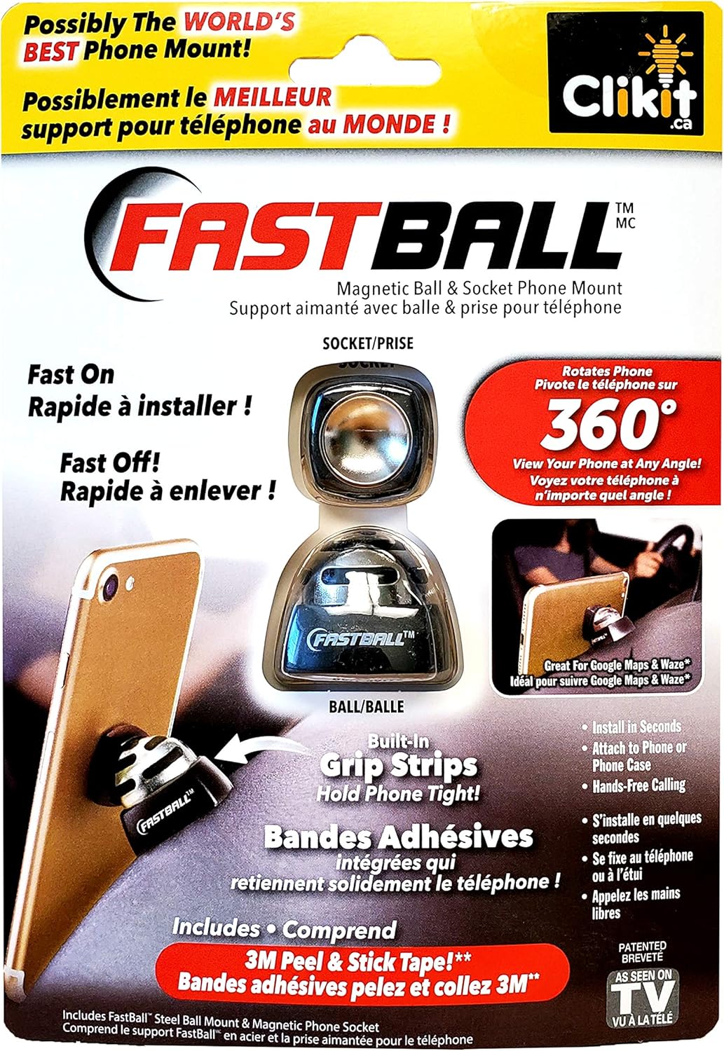 Fastball Magnetic Ball Phone Mount : Amazon.ca: Electronics