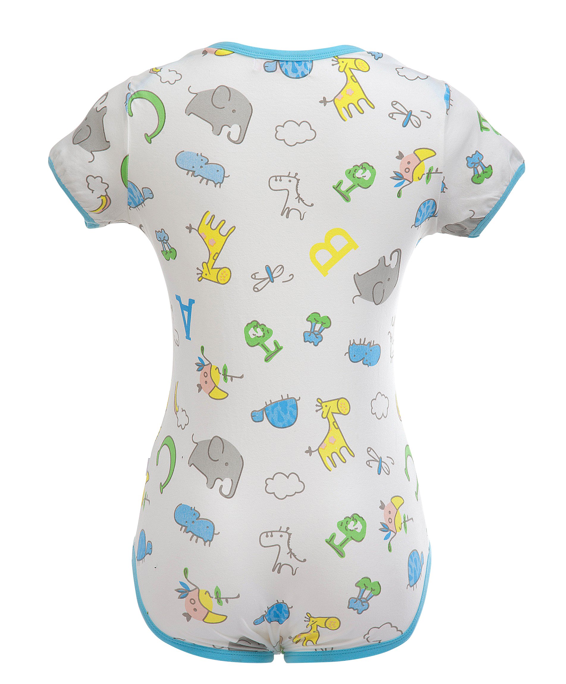 Buy LittleForBig Cotton Romper Onesie Pajamas Bodysuit-Giraffe and Zoo ...