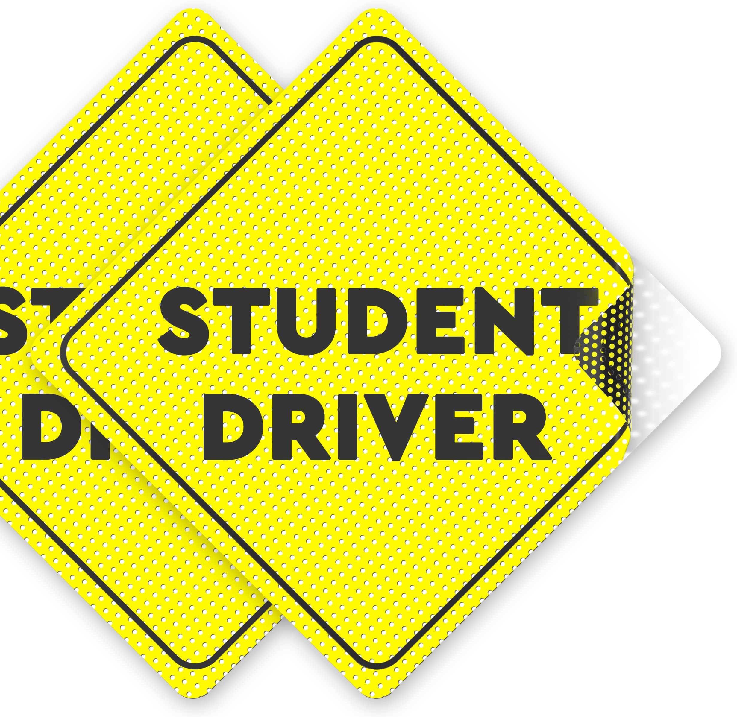 Amazon.com - Stickios Non-Magnetic Student Driver Stickers - Removable ...