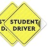 Amazon.com: Zone Tech 3 Pcs “Caution Student Driver and Screaming ...