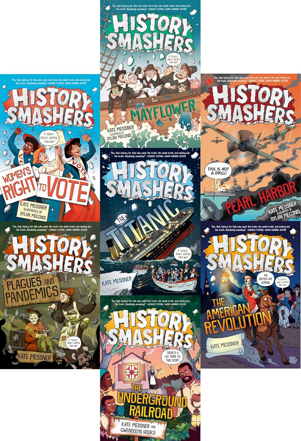 NEW! History Smashers Series Complete 7 Books Collection: Kate Messner ...