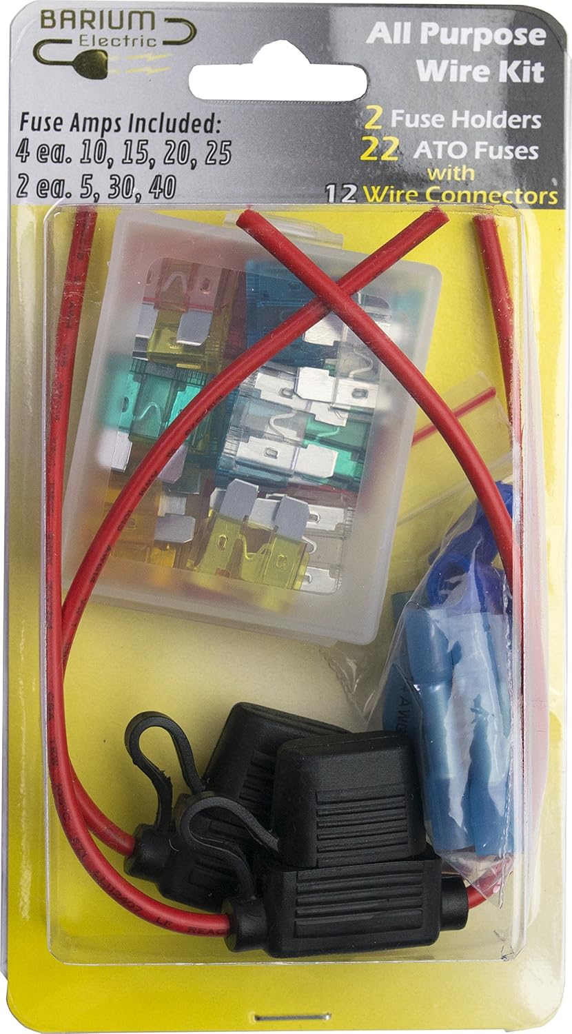 Amazon.com: Automotive Fuse Holder Wire Kit - Contains FUSES and ...
