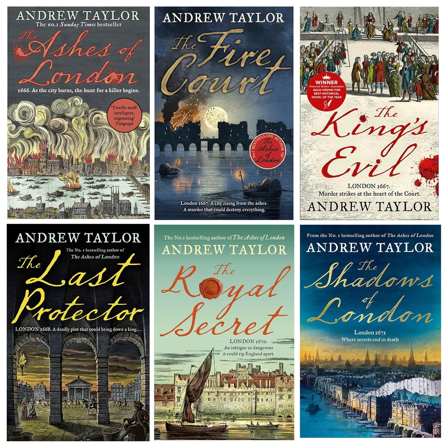 James Marwood & Cat Lovett Series 6 Books Collection Set (The Ashes of ...