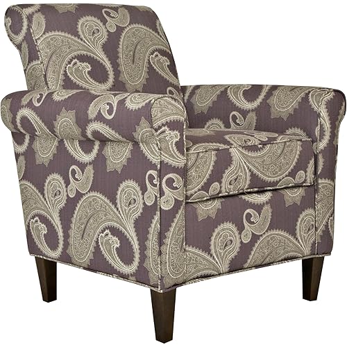 Amazon.com: angelo:HOME Harlow Chair in Feathered Paisley Amethyst ...