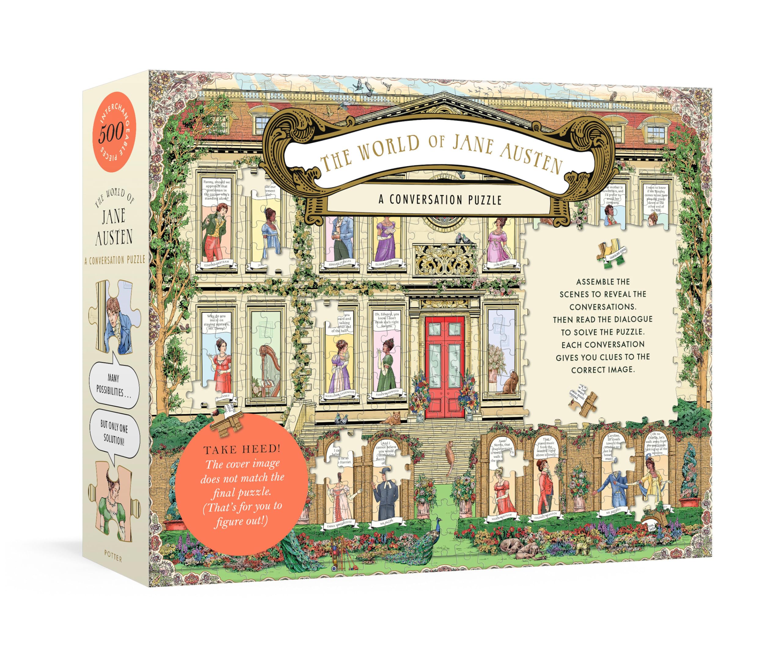 The World of Jane Austen - a Conversation Puzzle: 500-piece Puzzle ...
