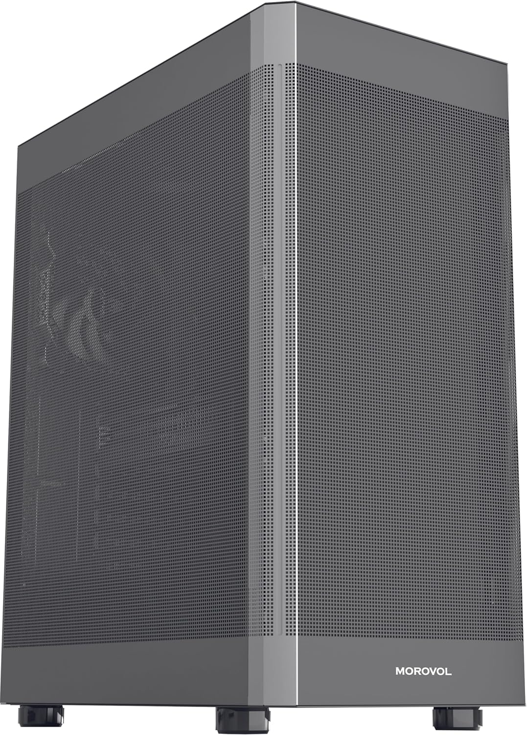 Amazon.com: MOROVOL ATX PC Case,Fully Ventilated Airflow Perforated ...
