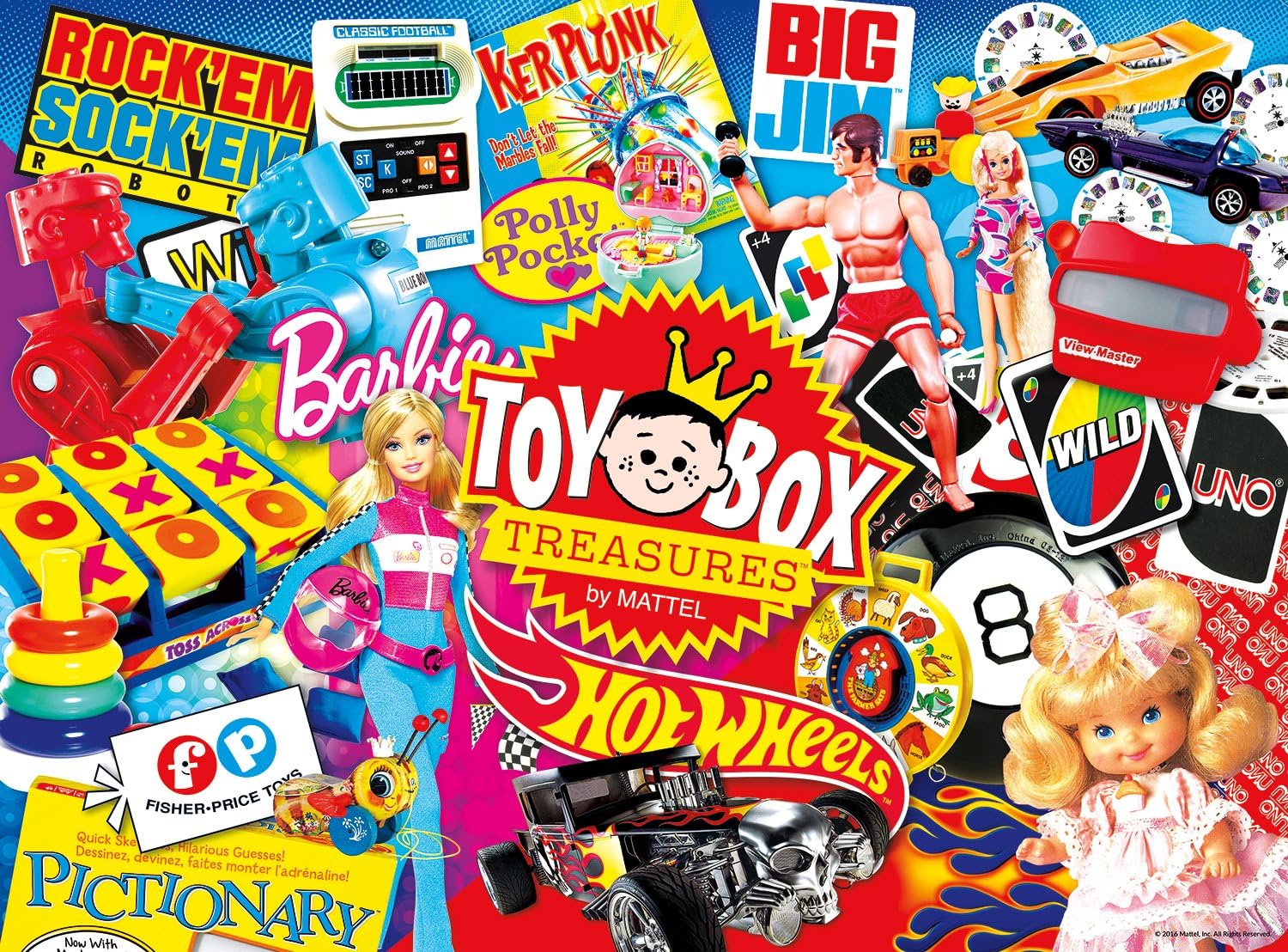 Amazon.com: Buffalo Games - Collage Crazy - Toy Box Treasures - 1000 ...