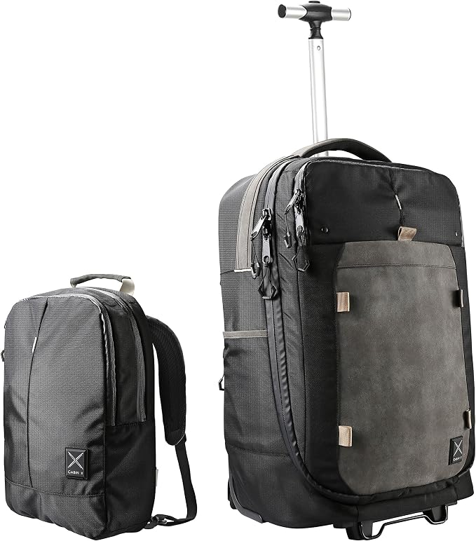 Amazon.com | Cabin X Hybrid Carry on Luggage Trolley Backpack Included ...