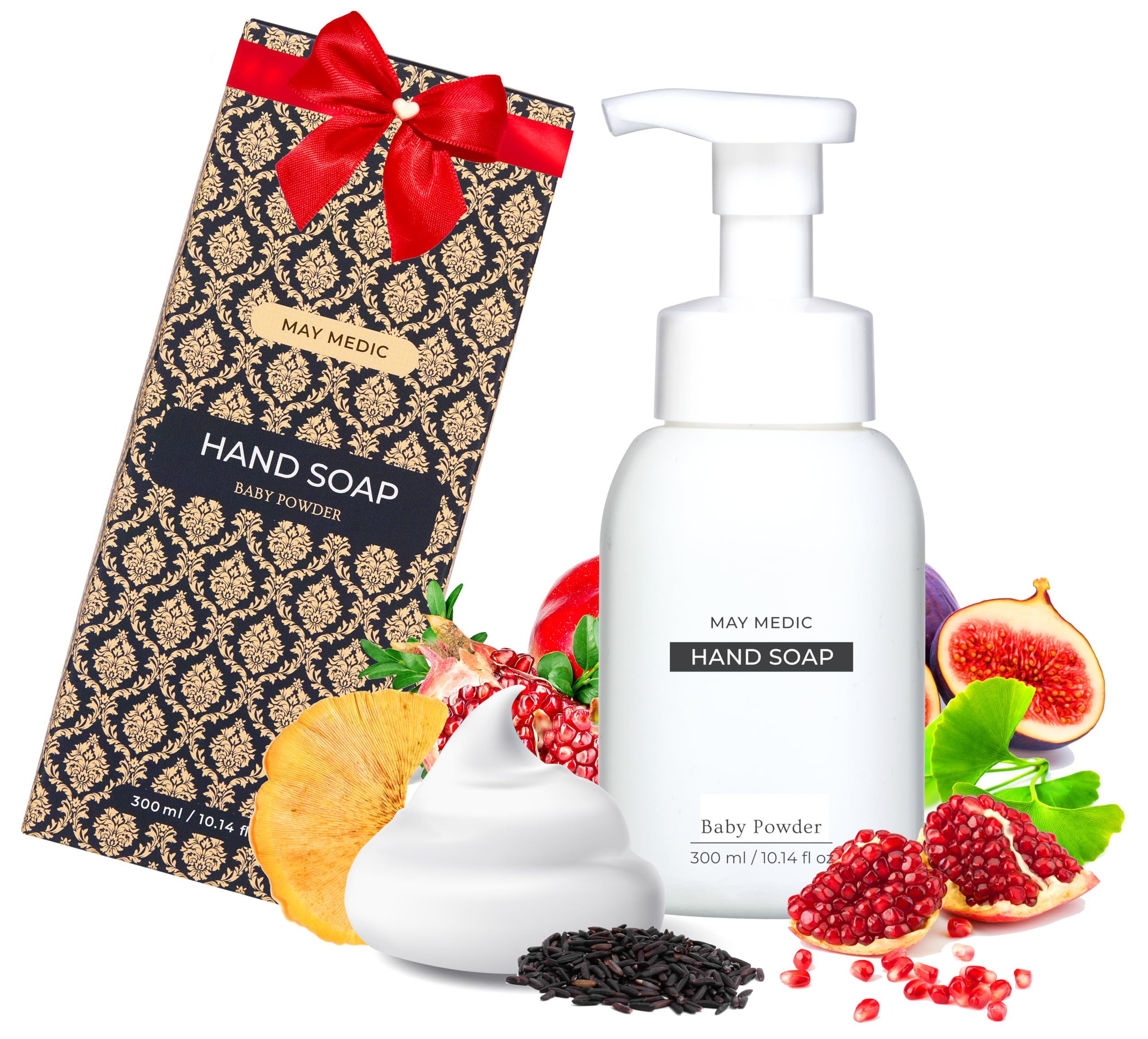 Amazon.com : MAY MEDIC Baby Powder Double Scented Foaming Hand Soap ...