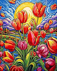 Amazon.com: Paint by Numbers for Adults Beginners - Paint by Number ...