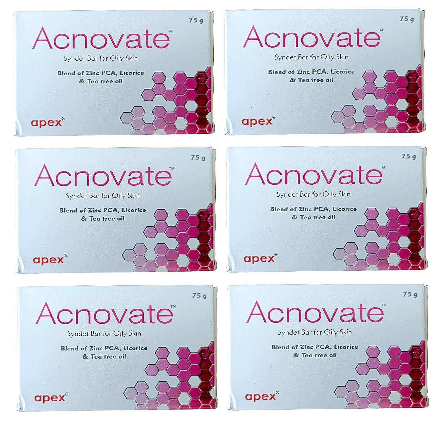 Buy Acnovate Moisturizing Bar (Pack of 6 * 75gm) Online at Low Prices ...