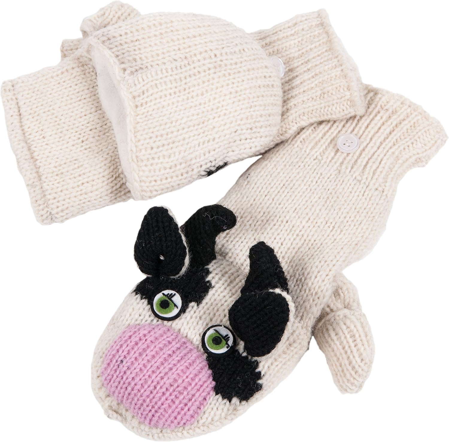 Amazon.com : Nirvanna Designs MTCOWC Cow Cover Mittens, White, Adult ...