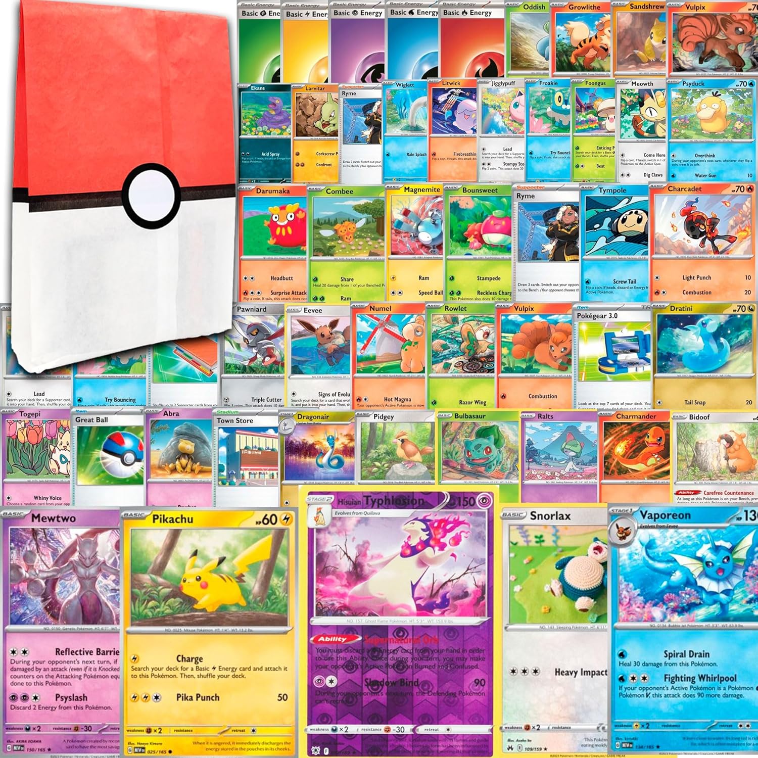 Pokemon Cards Pack 50+5 A UNIQUE EXPERIENCE! Our Pokemon Card Pack ...