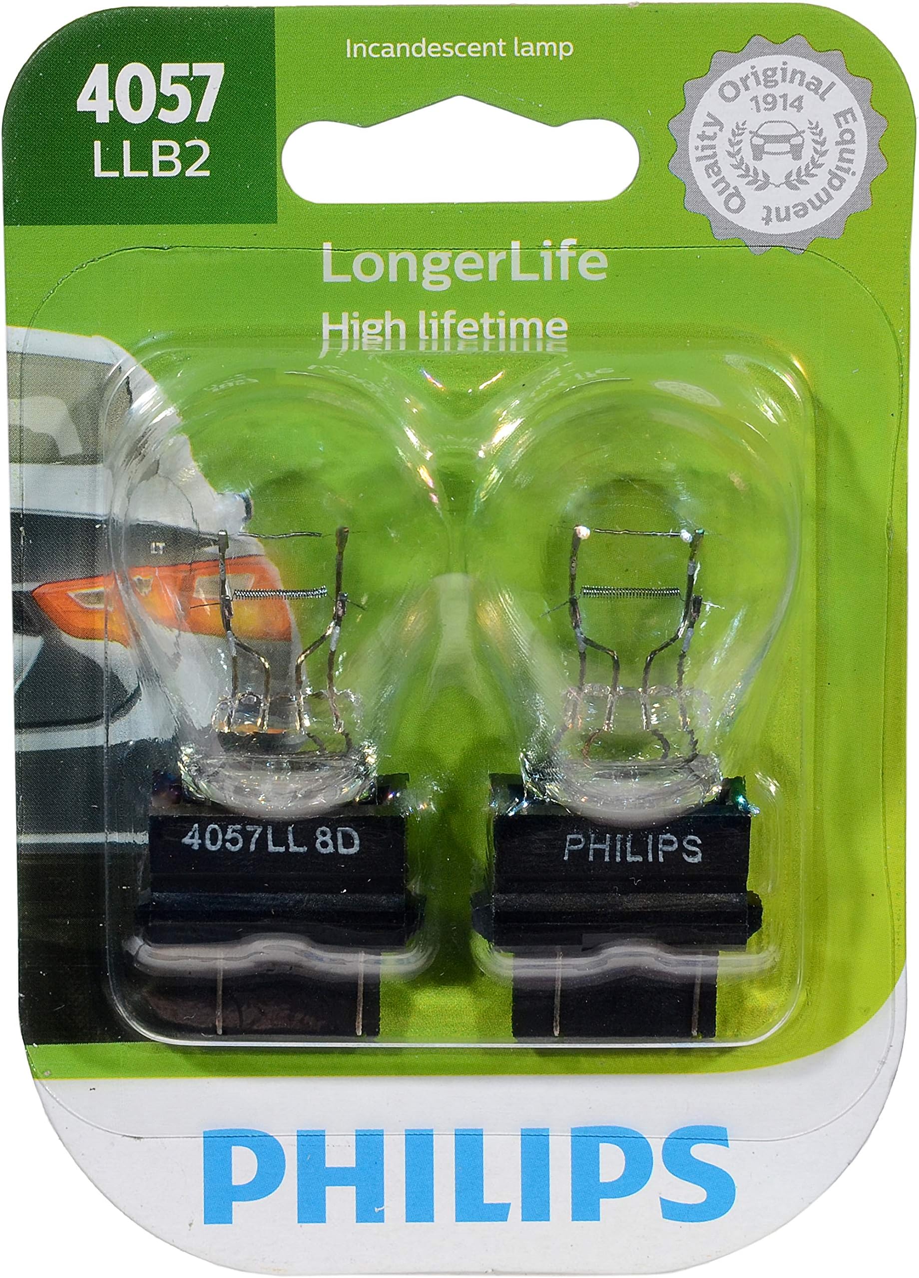 Amazon.com: Philips 4057 LongerLife Miniature Bulb, 2 Pack : Automotive