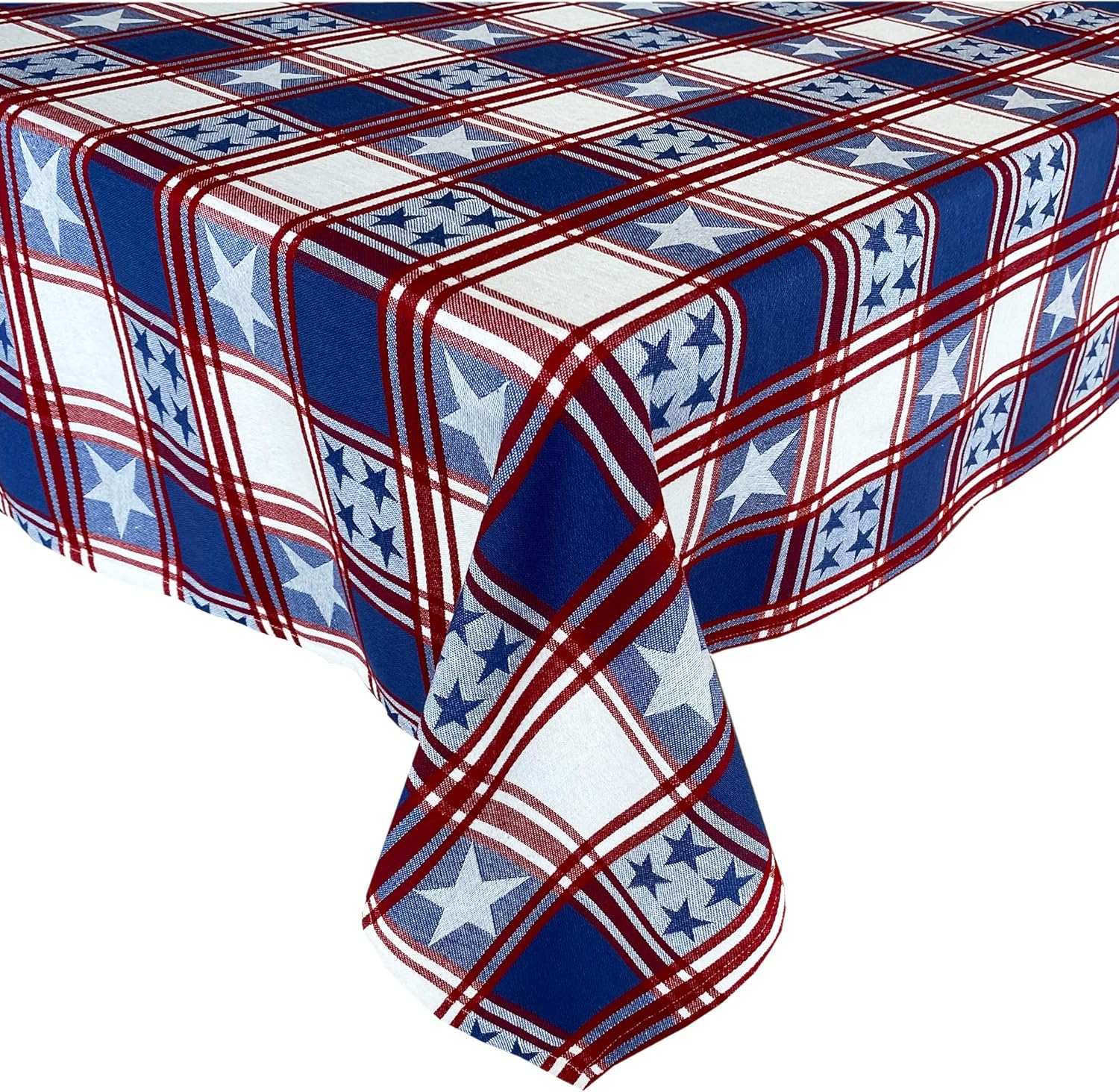 Amazon.com: Newbridge American Stars and Stripes Cottage Plaid Cotton ...