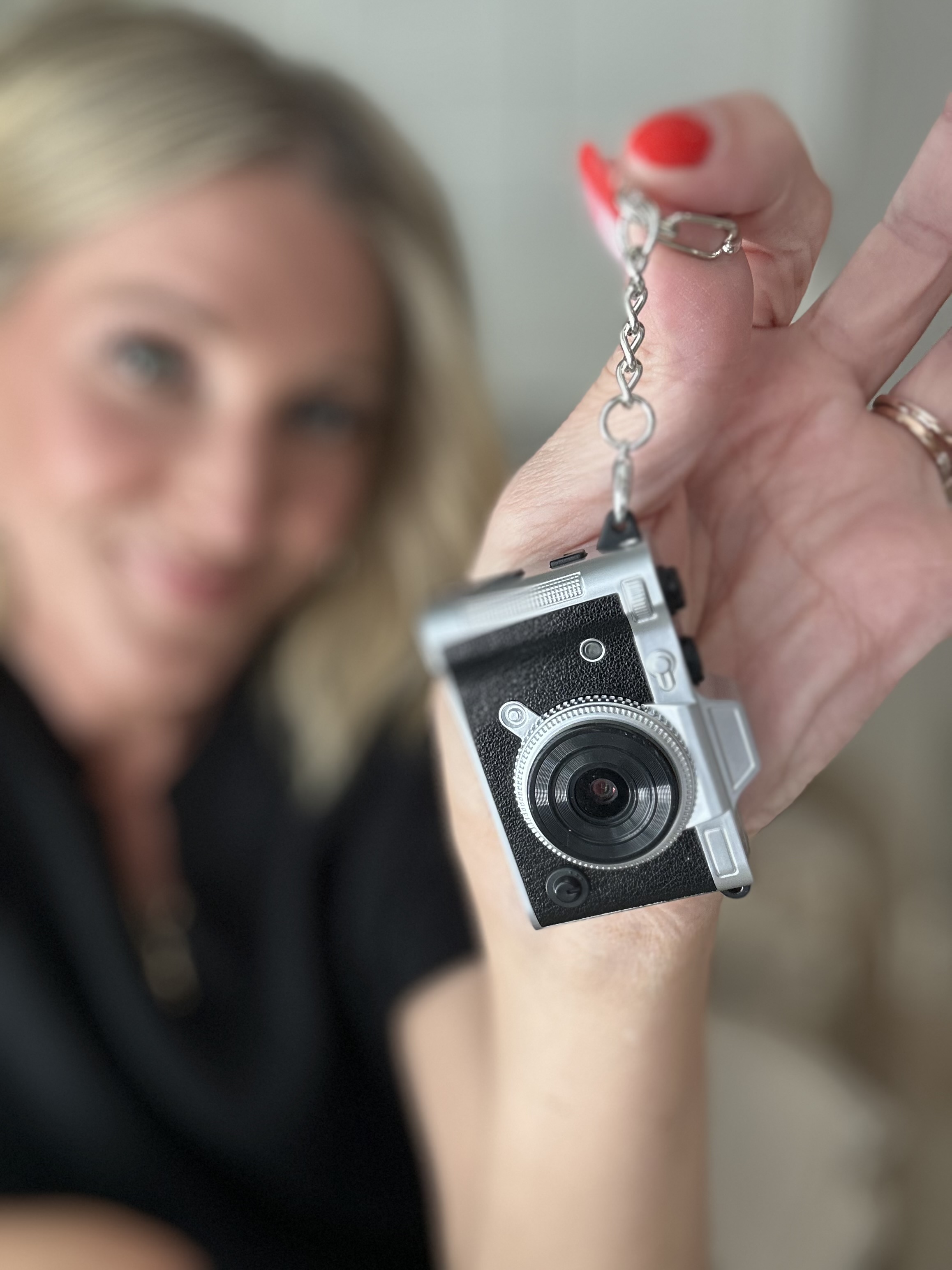 Watch Mini retro camera keychain perfect for daily recording and ...