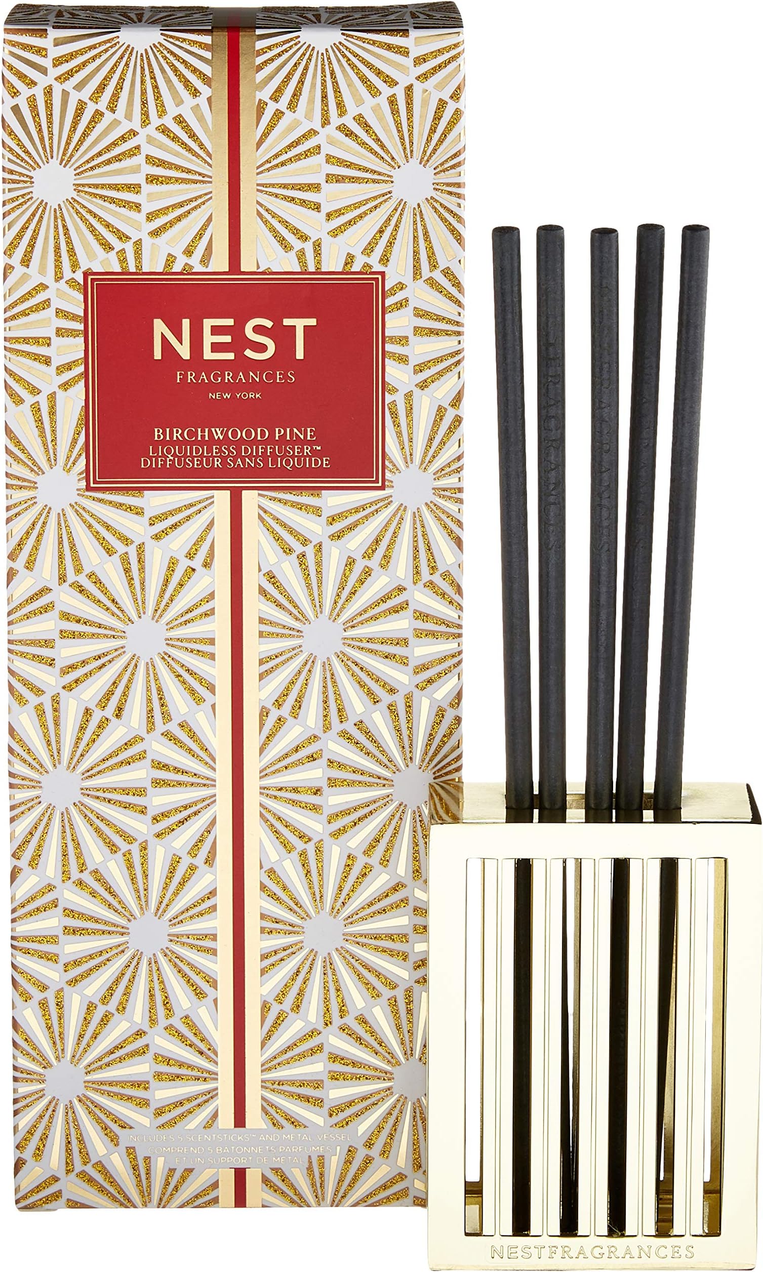 Amazon.com: NEST Fragrances Apple Blossom Reed Diffuser, 5 Fluid Ounces ...