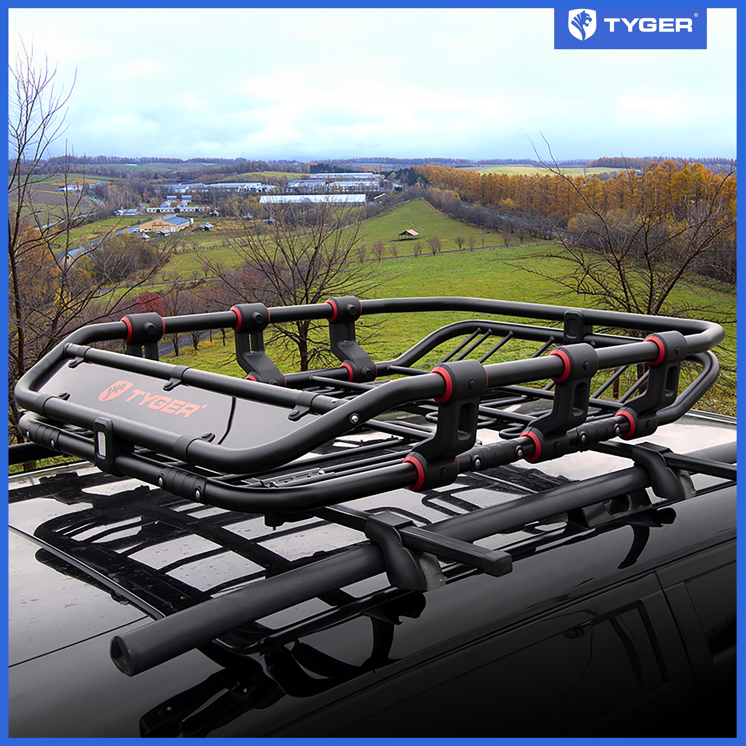 Snapklik.com : Tyger Auto TG-RK1B976B Super Duty Roof Cargo Basket (L ...