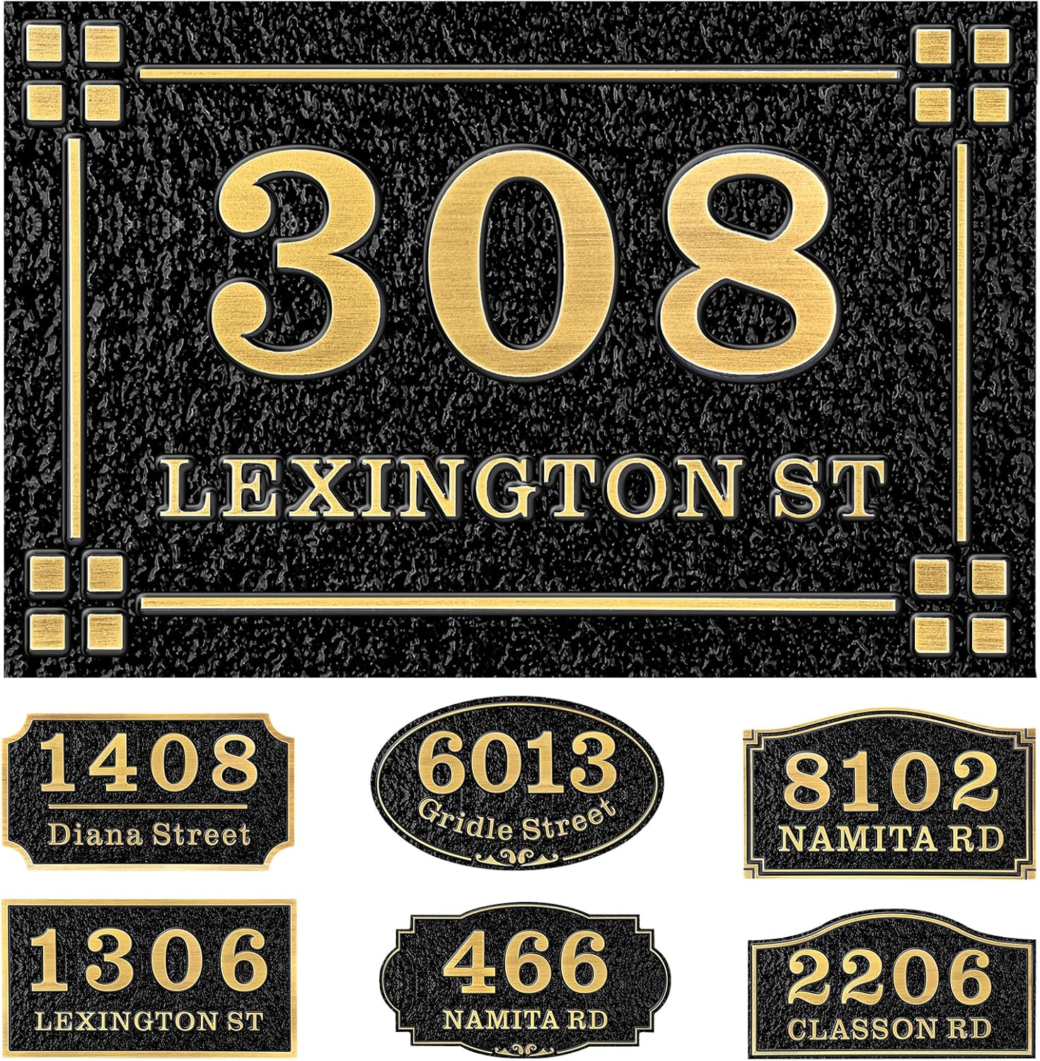 Amazon.com: COQOFA Personalized Cast House Address Plaque Custom House ...