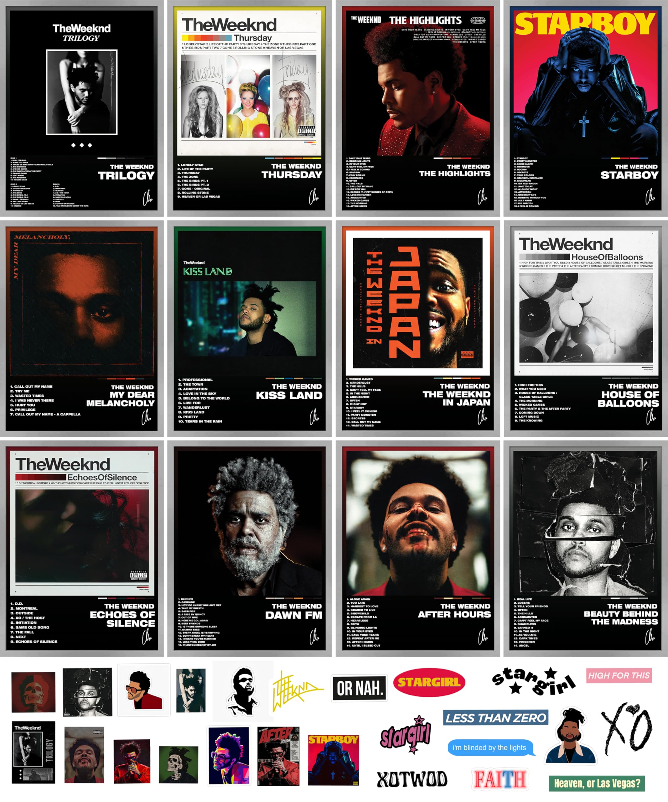 Buy Unique America 12 Pcs|s, Album Cover s, The Weeknd, Music s, Album ...
