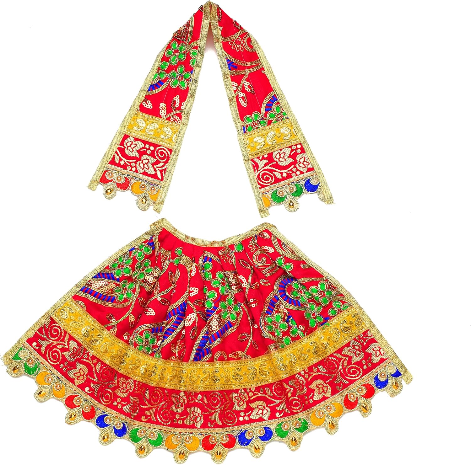 Aditri Creation Decorative Single Red Laxmi Durga Devi MATA Dress ...