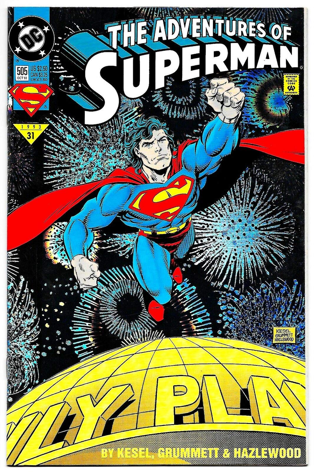 Amazon.com: The Adventures of Superman 505 Oct. 93 1993 31: Grummett ...