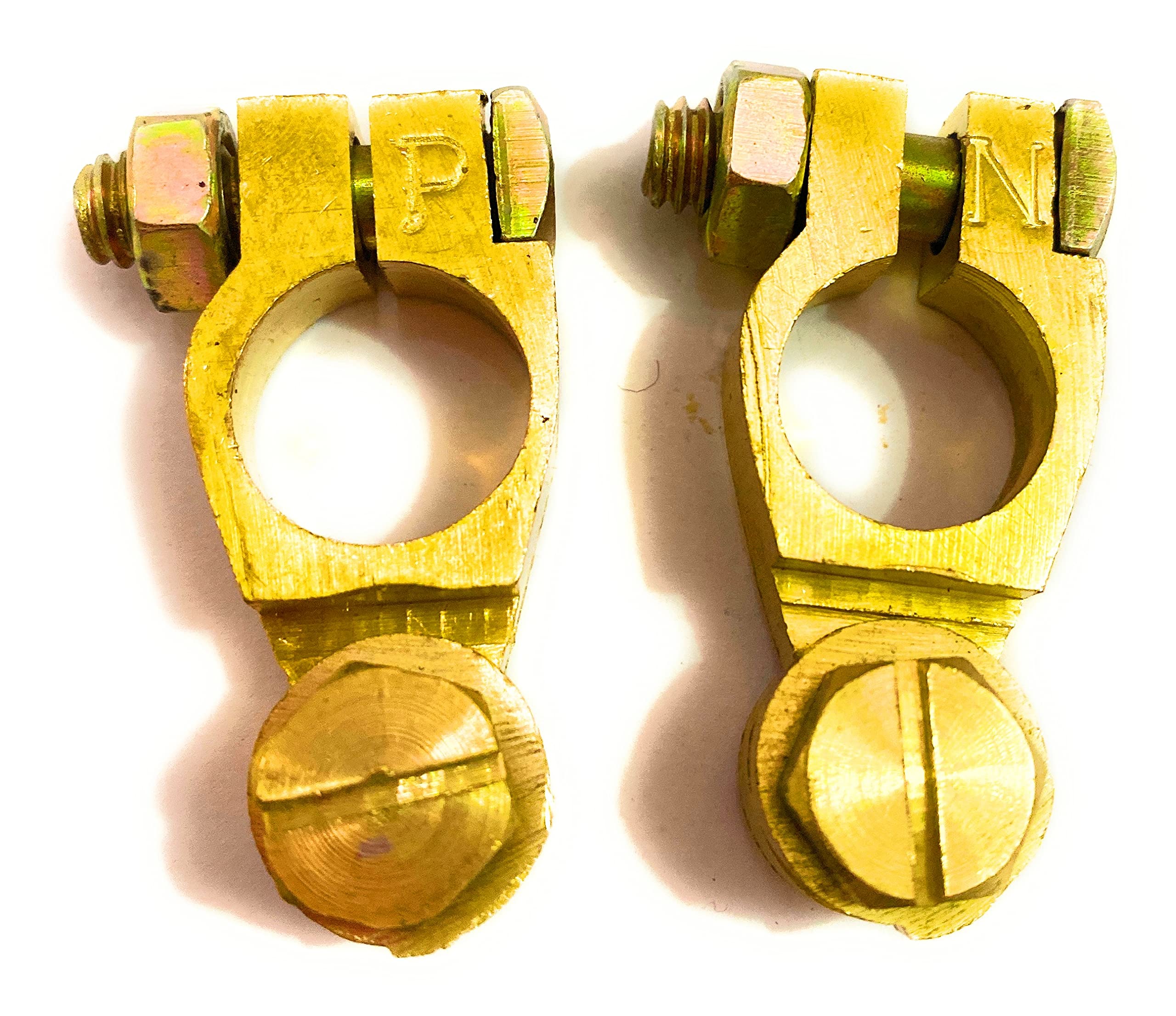 Buy StepUp STRIP TYPE BRASS BATTERY TERMINAL (2 Pair-4pcs) SMALL ...