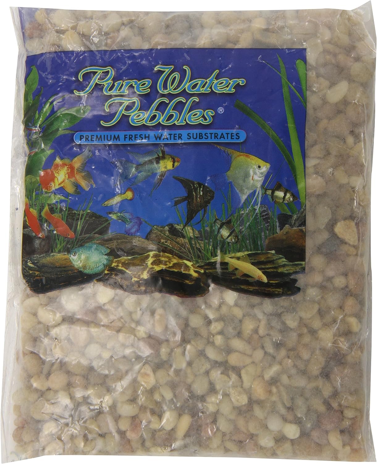 Pure Water Pebbles Aquarium Gravel, 2-Pound, Cumberland River Gems ...