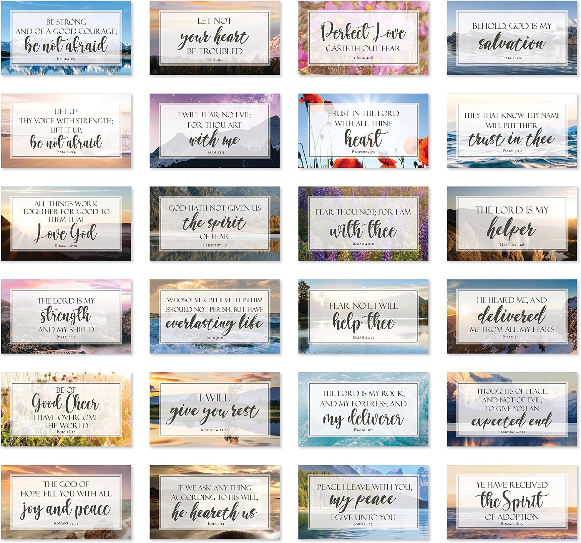 Amazon.com : Yaomiao 240 Pcs Bible Verse Cards Scripture Cards Prayer ...
