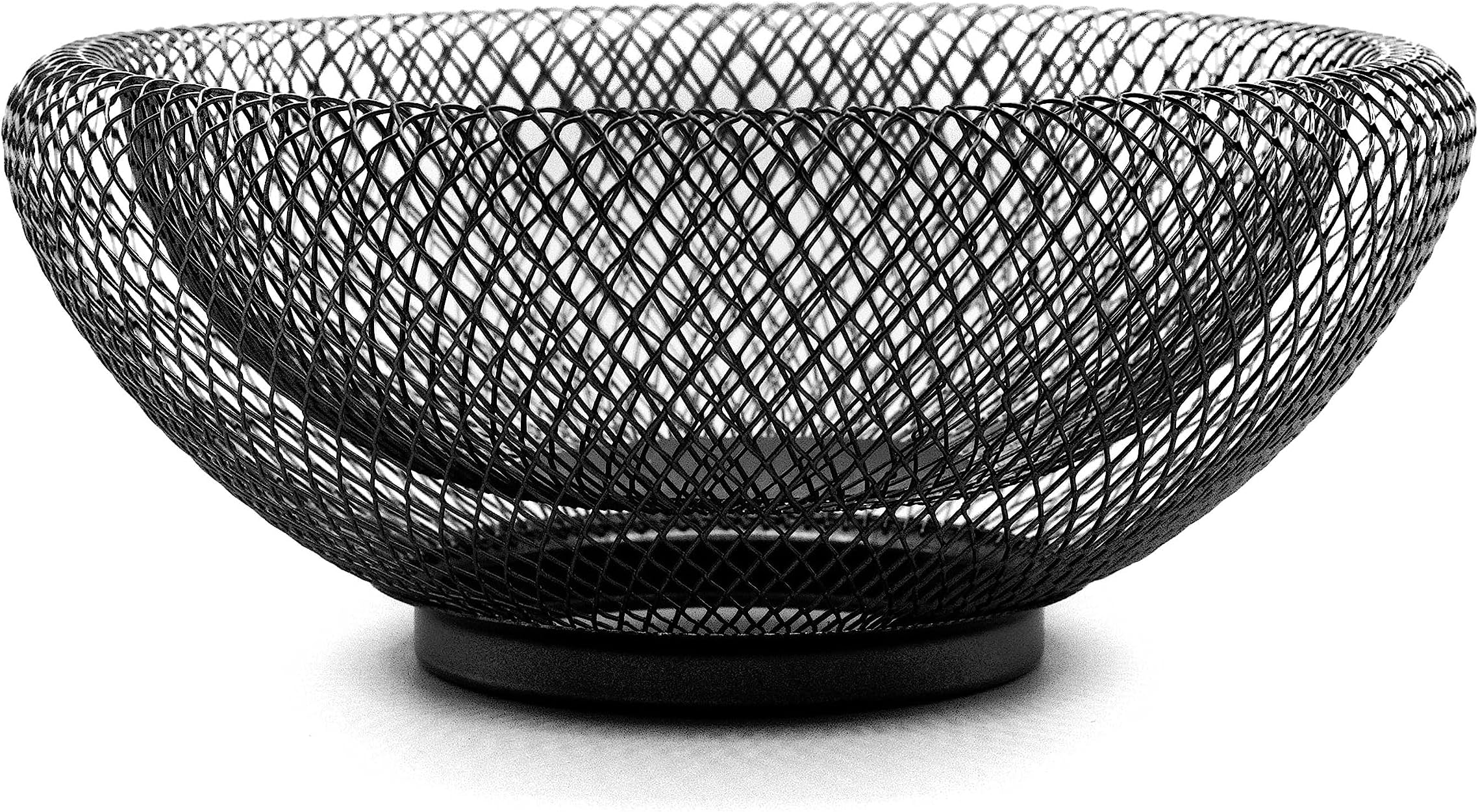 Amazon.com: Metal Fruit Bowl Nordic Style on Black, Modern Black Basket ...