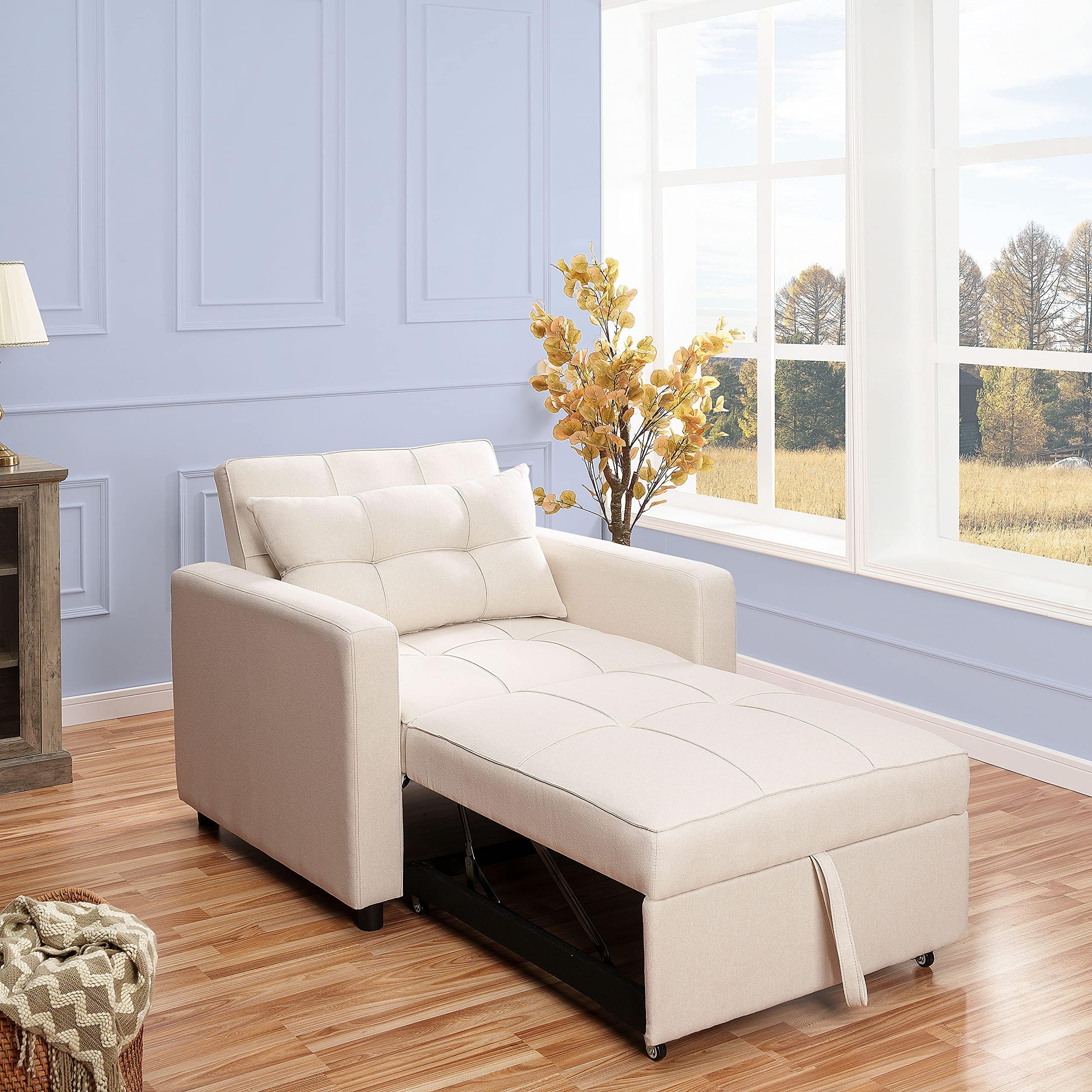 Amazon.com: Giantex Convertible Sofa Bed Chair, 3-in-1 Pull-out Sleeper ...