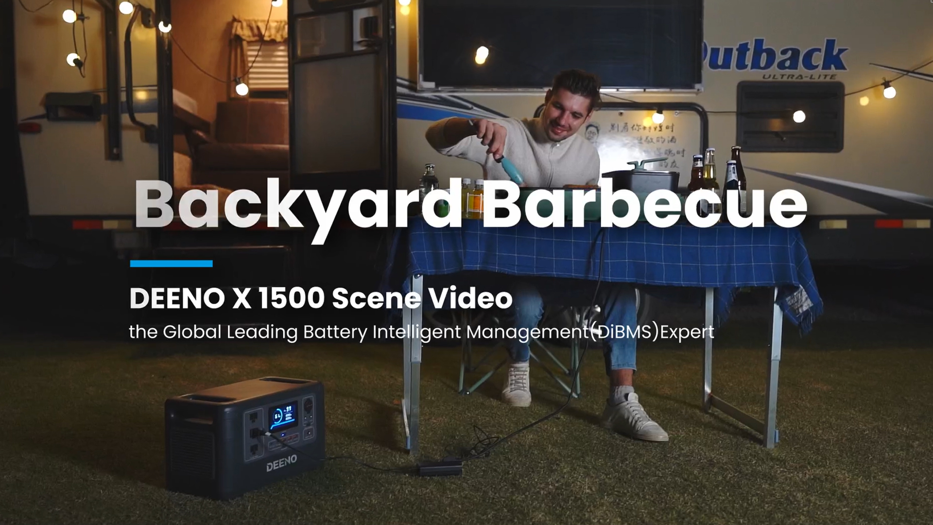 Watch DEENO X1500 for Backyard BBQ on Amazon Live