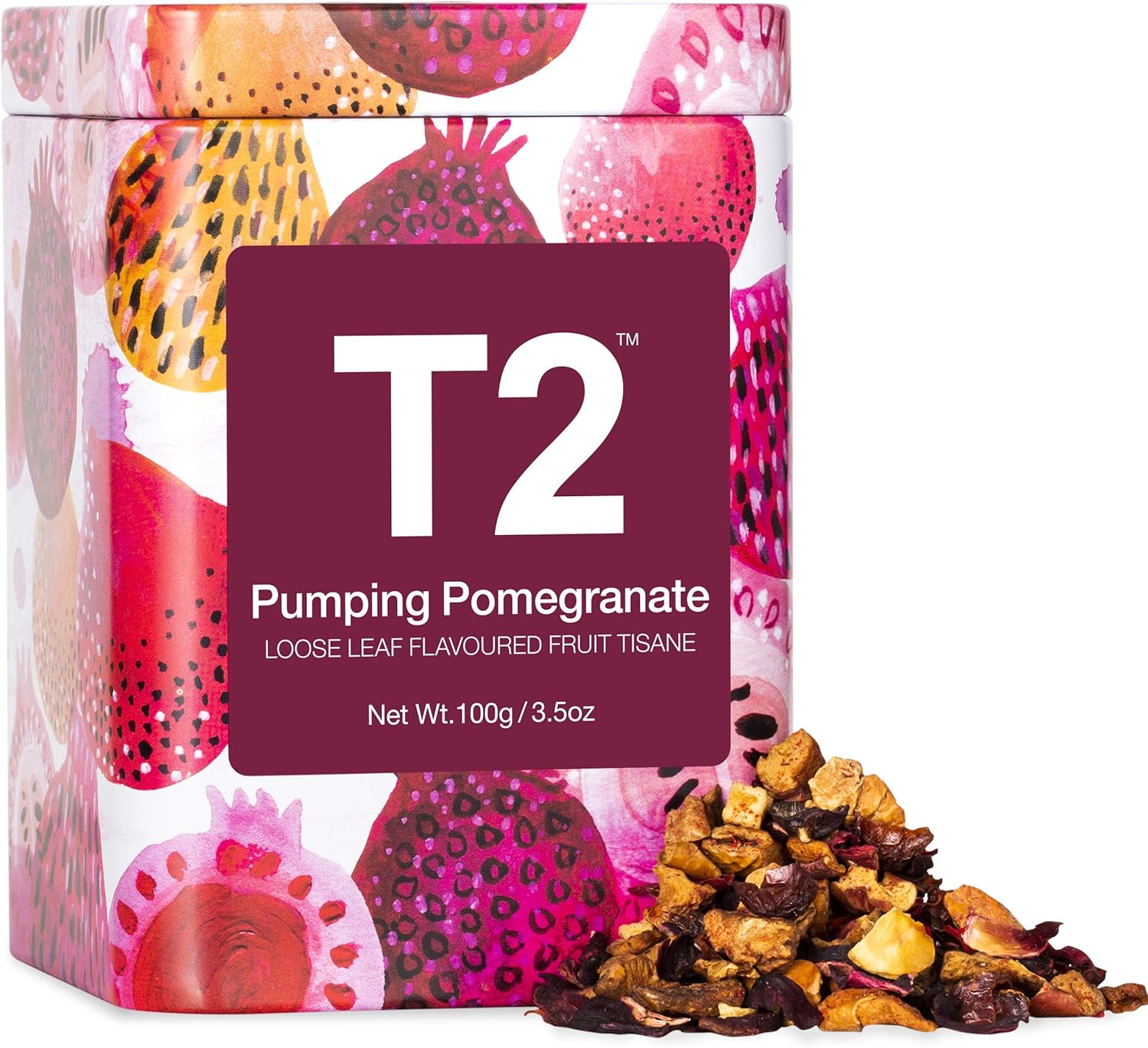T2 Tea Pumping Pomegranate Fruit Tea, Loose Leaf Fruit Tea in T2 Icon ...